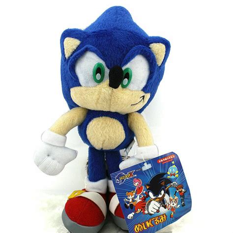 Sonic The Hedgehog Blue Sonic Plush Doll Stuffed Figure Toy T 8