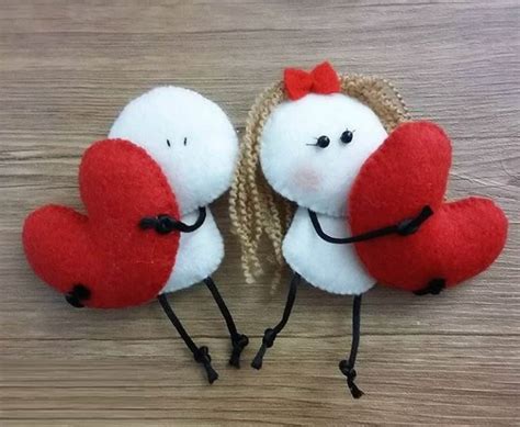 هدیه ولنتاین با نمد و ایده هایی برای ساخت تزیینات نمدی ولنتاین Diy