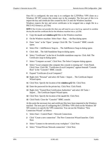 Step By Step Configure Router Vyata 6 5 60 Pdf Virtual Private Network Ip Address