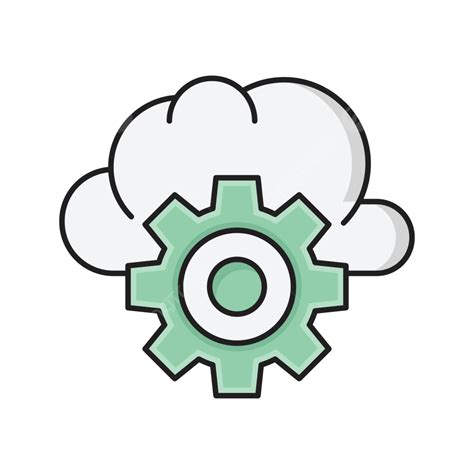 Setting Server Computing Sign Vector Server Computing Sign Png And