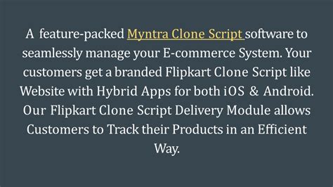 Ppt Myntra Clone Myntra Readymade Clone Script Dod Powerpoint Presentation Id10356829