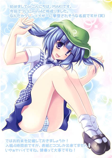 Rule 34 Blue Eyes Blue Hair Hat High Res Highres Maki Seventh Heaven