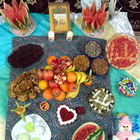 سفره شب یلدا مدرن و شیک سفره شب یلدا سنتی امسال