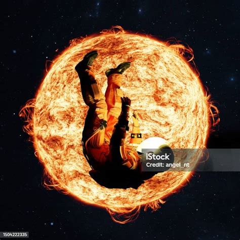 무중력 상태의 인간 우주 비행사는 우주의 심연에 빠진다 별 행성 은하계 사이에서 외로운 우주 비행사 우주 비행사 3d 렌더링 0