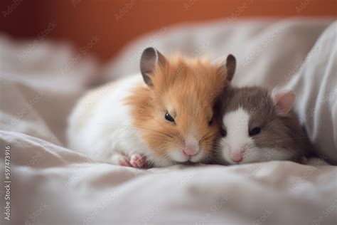 Cute Hamsters Sleeping