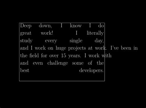 Minipage The Words At The End Of Each Line Touch The Border Of The Minipage And Not Over Space