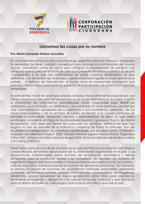 Pdf Llamemos Las Cosas Por Su Nombre