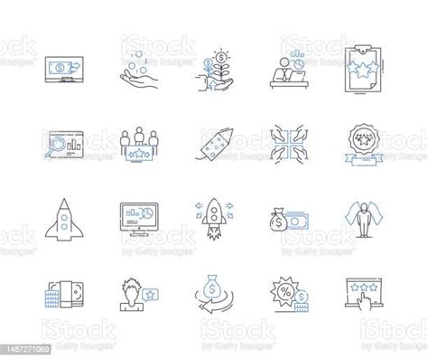 Mtary 이득 라인 아이콘 컬렉션입니다 이익 소득 이득 수익 수입 수익 Largesse 벡터 및 선형 그림 번영 부 대박 윤곽 표지판 세트 개발에 대한 스톡 벡터 아트 및