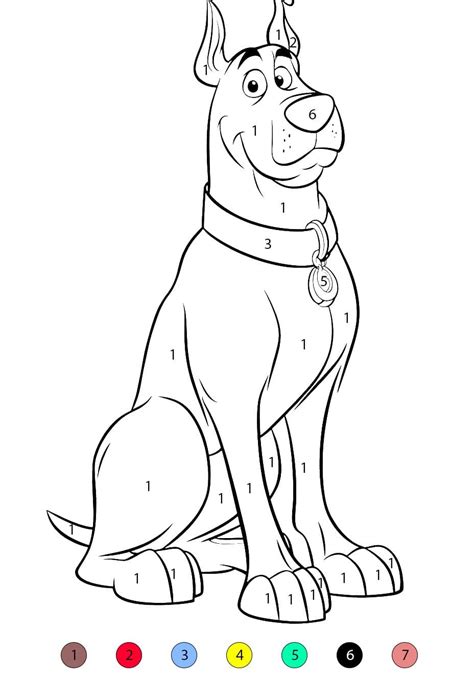 Scooby Doo Amazing Color By Number Download Print Now