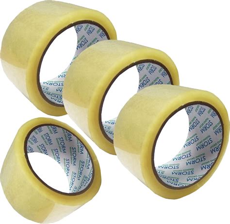72 Rolls Of Clear Parcel Tape Packing Sellotape Packaging 48mm X 66m