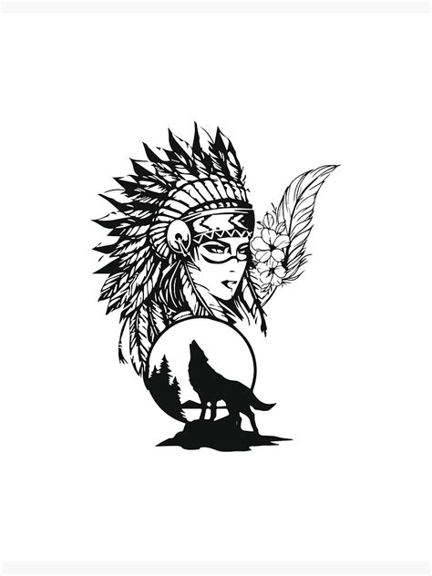 Indian Girl Wolf Drawings Maija Squeeze Play Native American Girl And