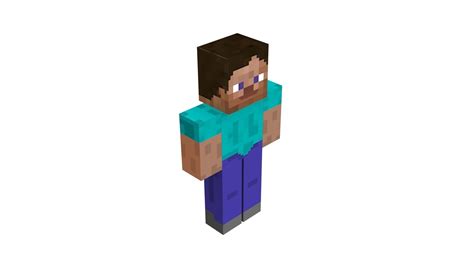 3d Model Minecraft Steve Vr Ar Low Poly Cgtrader
