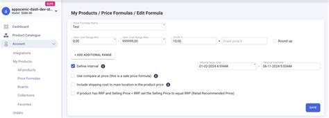 What Are Price Formulas Helpdesk