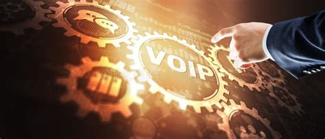 Voip Voice Over Ip Telecommunication Concept Concept Of Voip Telecommunication Stock Image