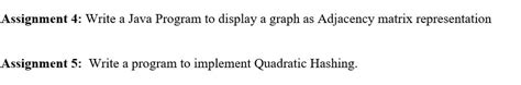 Solved Assignment 4 Write A Java Program To Display A Graph
