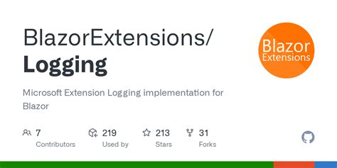 GitHub BlazorExtensions Logging Microsoft Extension Logging Implementation For Blazor