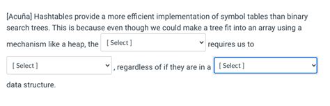 Solved Acuña Hashtables Provide A More Efficient