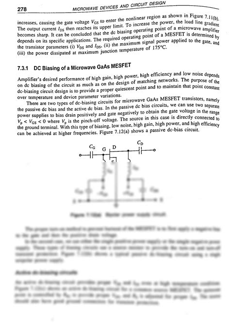Solution Microwave And Antenna Biasing A Microwave Transistor Amplifiers Using Mesfet Ac