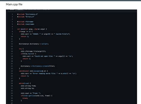 Solved Create The Dictionarycpp File In C That Is Needed