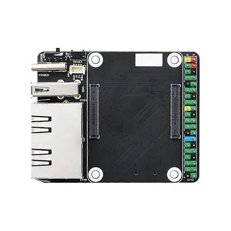 Mini Dual Gigabit Ethernet Base Board For Raspberry Pi Compute Module 4 Cm4 Not Include Rj45
