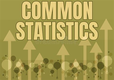 Conceptual Caption Common Statistics Word Written On Used To Calculate