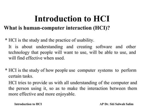 Human Computer Interaction Hci Pptx Computing Technology And Computing