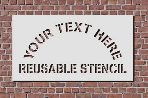 Custom Text Reusable Stencil