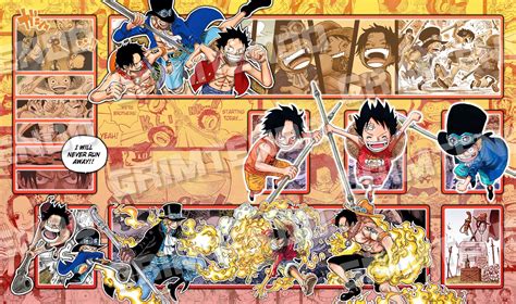 One Piece TCG Ace Sabo Luffy Playmat Etsy Canada