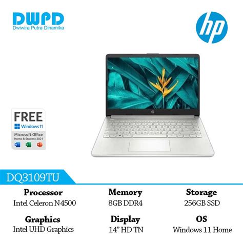 Jual Hp Notebook Dq Tu Intel Celeron N Gb Ddr Gb Hd Tn Windows Home Shopee