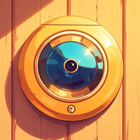 Premium Vector Smart Home Doorbell With Facial Recognition