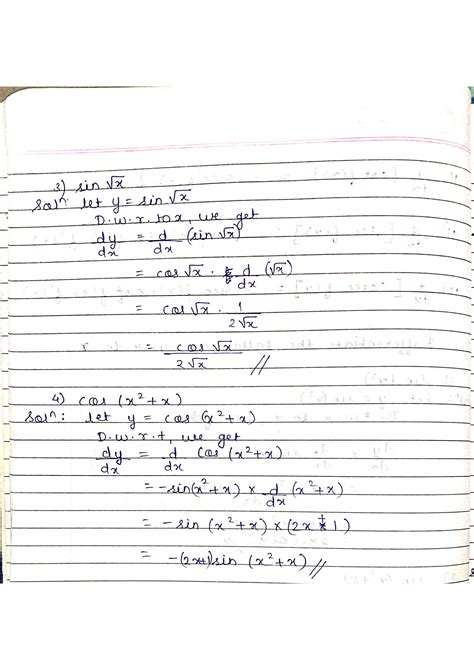 Solution Set Of 100 Basic Derivative Questions Repeatedly Asked In