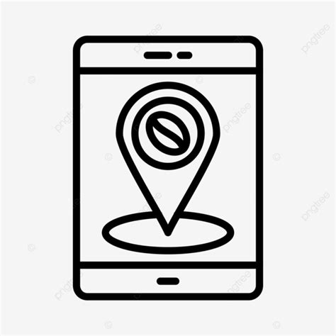 커피 포인트 라인 아이콘 벡터 카페 커피 위치 Png 일러스트 및 벡터 에 대한 무료 다운로드 Pngtree