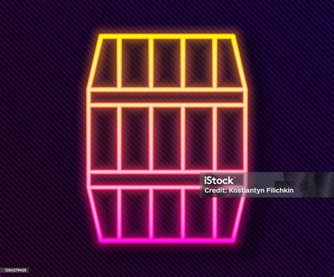 검은 색 배경에 고립 된 빛나는 네온 라인 나무 배럴 아이콘 알코올 배럴 음료 용기 맥주 위스키 와인을위한 나무 통 벡터 일러스트레이션 0명에 대한 스톡 벡터 아트 및 기타