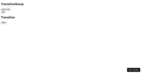 react transition group demo forked codesandbox