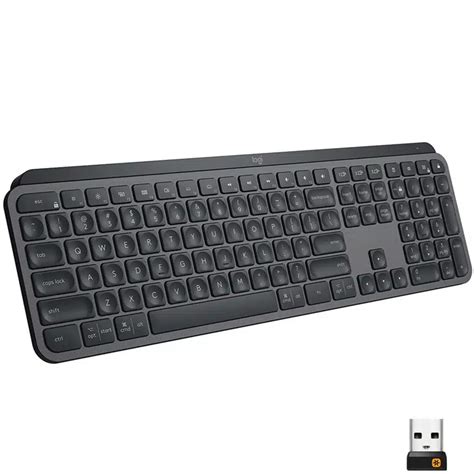 Logitech MX Keys Advanced Wireless Illuminated Keyboard With Numeric Pad Graphite AX STORE