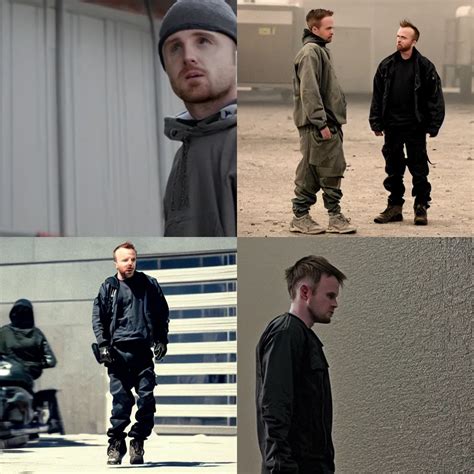 Jesse Pinkman wearing male techwear fashion, film | Stable Diffusion ...