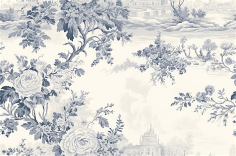 Toile Seamless Pattern Premium Ai Generated Image