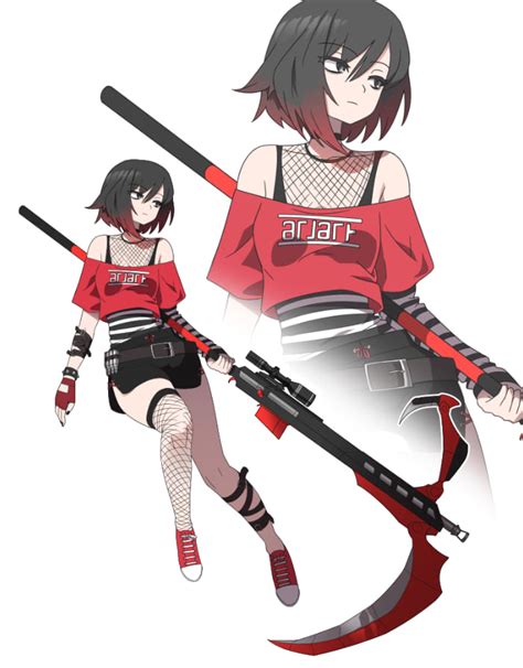 Rwby Emo Girl Ruby Adam♉ Artist Arjart Arjartstatus