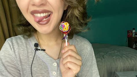 Asmr Licking Eating Lollipop Eatingsounds Youtube