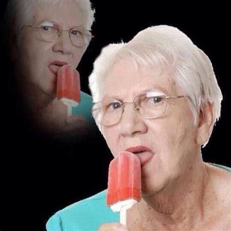 Old Lady Licking Popsicle Blank Template Imgflip