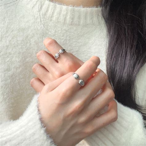 [무배 오늘출발] 유기견 후원 꾹꾹이반지 실버925 은 학생 여자 우정 기부 패션 반지 커플링 오픈링 No 17 퍼피띵