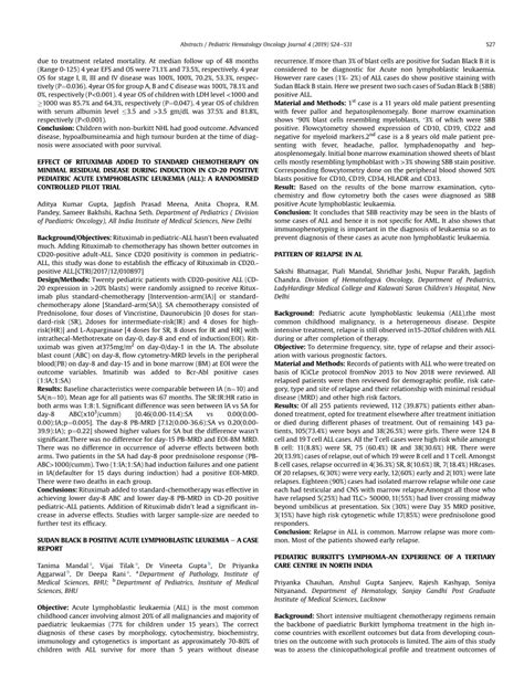 Pdf Sudan Black B Positive Acute Lymphoblastic Leukemia A Case Report