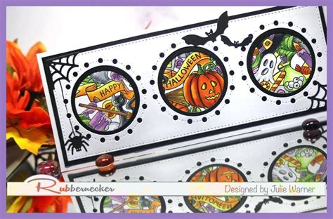 A Peek Through Slimline Halloween Die Cut Card Rubbernecker Blog