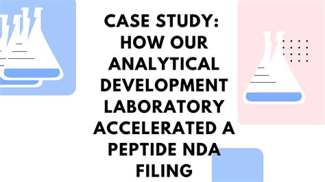 How Our Analytical Development Laboratory Helped For Nda Filing