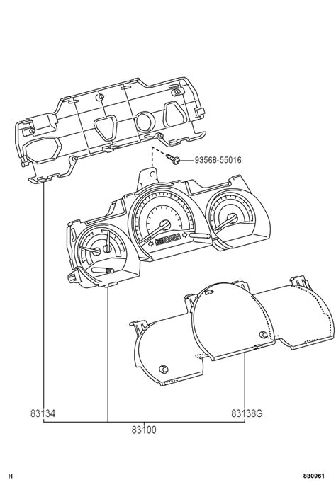 Combination Meter Assembly 83800 21160 Rp