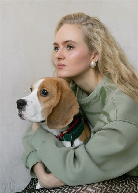 Съемка в собакой в студии Фотография питомца Бигль Фотографии собак