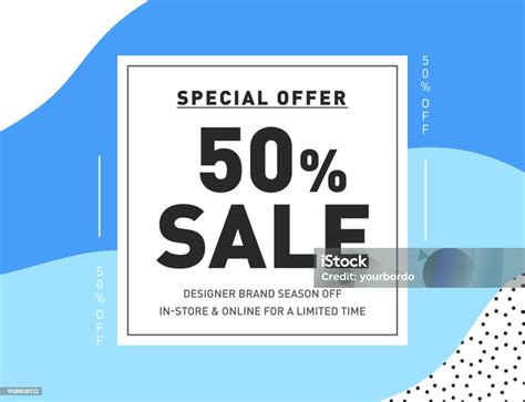 프로 모션 쿠폰 50 입니다 패션 판매 배너입니다 특별 한 제공 여름 할인입니다 판매 배너 서식 파일 디자인입니다 최소화 하 고 추상적인 기하학적 배경으로 프로 모션 전단지