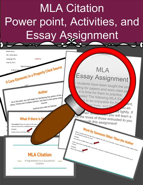 Mla Citations Mla Formatting Plagiarism And Paraphrasing Teaching