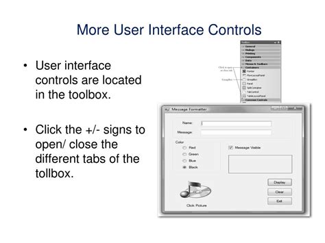 Ppt More User Interface Controls Powerpoint Presentation Free