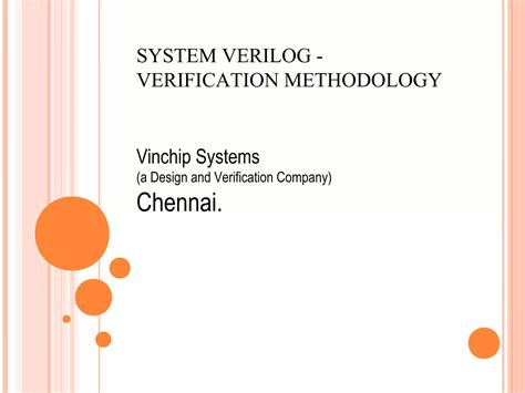 System Verilog Ppt